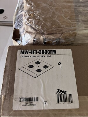 Middle Atlantic MW-4FT-380CFM Integrated Fan Top 4" Fans x4, 380CFM (Q8 ...