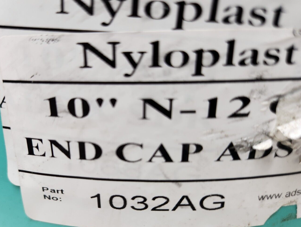 ADS 1032AG 10" Gasket Plastic Weight Drainage End Cap Nyloplast N-12 ...