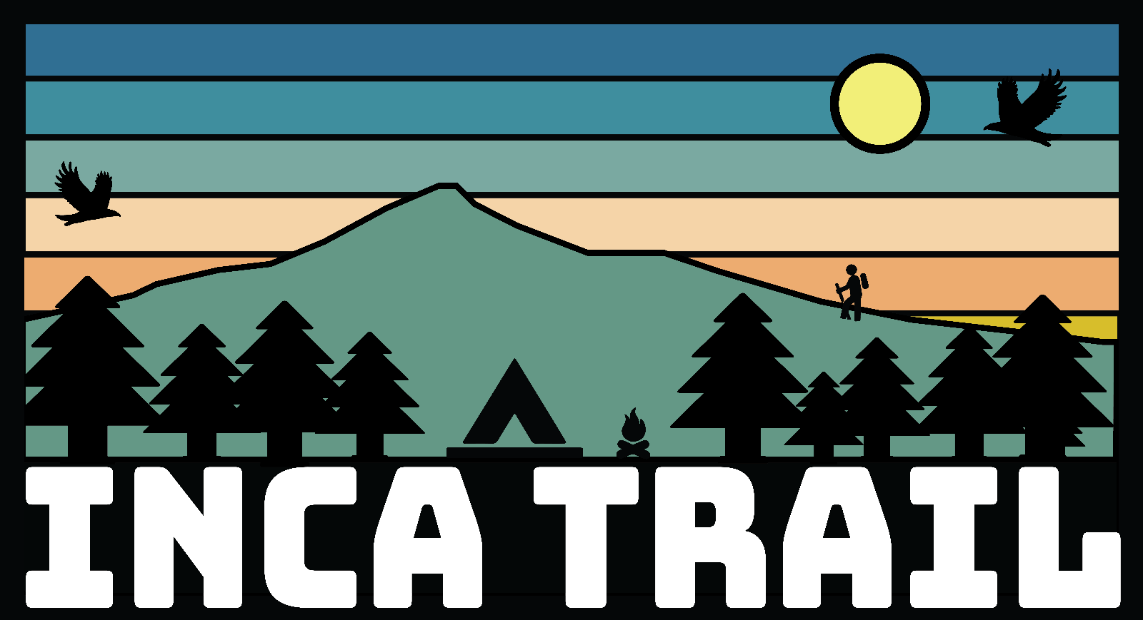 Inca Trail Sticker Decal Mountains Machu Picchu Peru Mollepata Trek ...