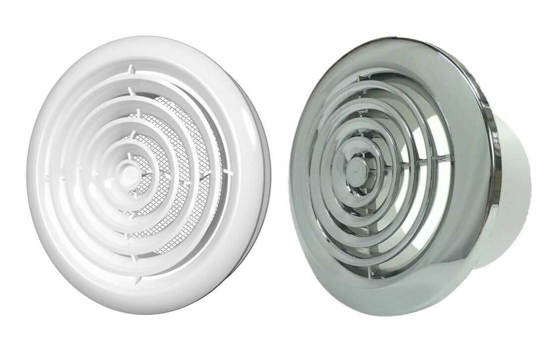 Chrome Bathroom Fan Manrose 100mm Chrome Fascia Fan Front Cover