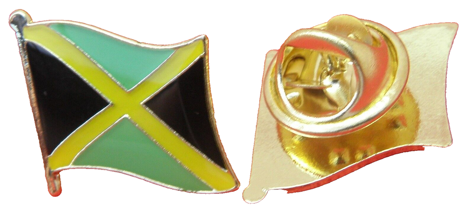 Jamaica Jamaican Flag Pin Badge Brooch | eBay UK