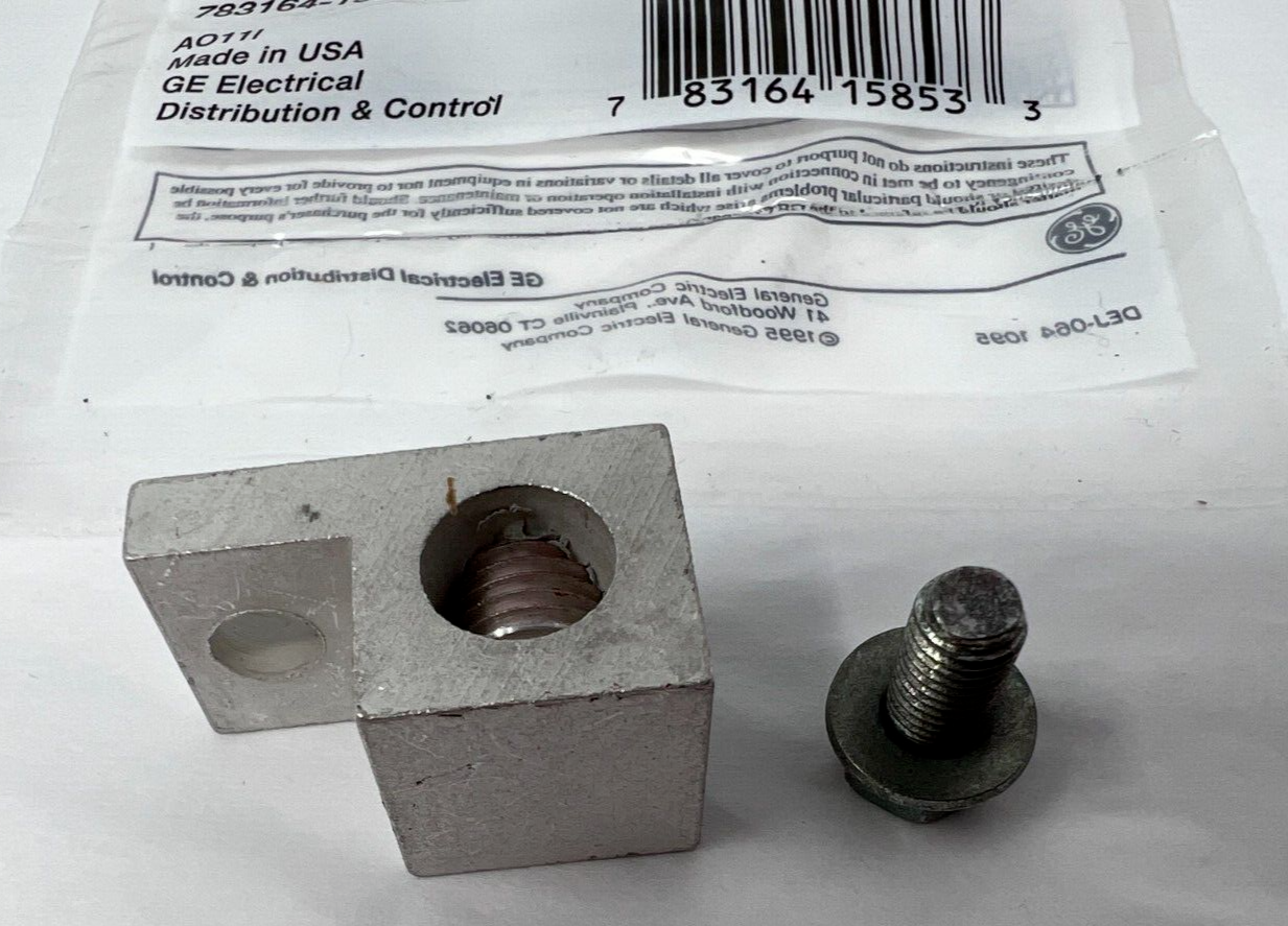 1 NEW GE TLK20 Neutral/Ground Load Center Lug Kit #6-2/0 MCM Max Amps ...