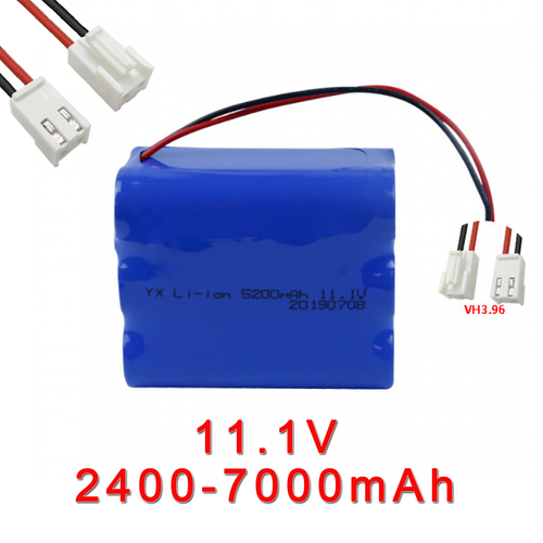 11.1V 3S2P Li-ion Battery Pack Large Capacity Fire Emergency Light VH3 ...