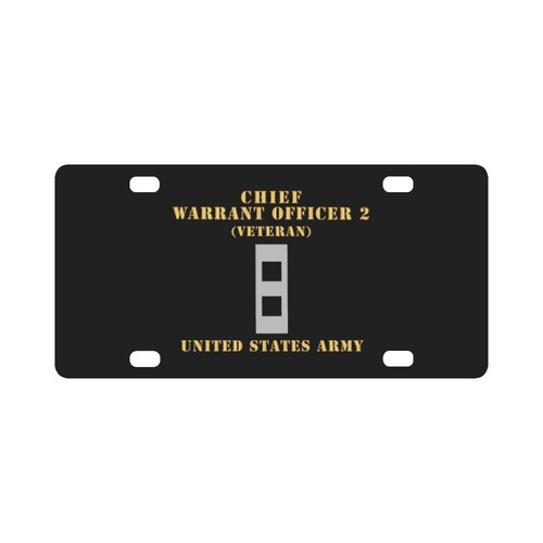 License plate - Army - Chief Warrant Officer 2 - CW02 - Flat - Veteran ...