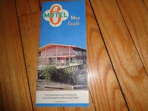 Winter/Spring 1973 Motel 6 Map and Guide | eBay