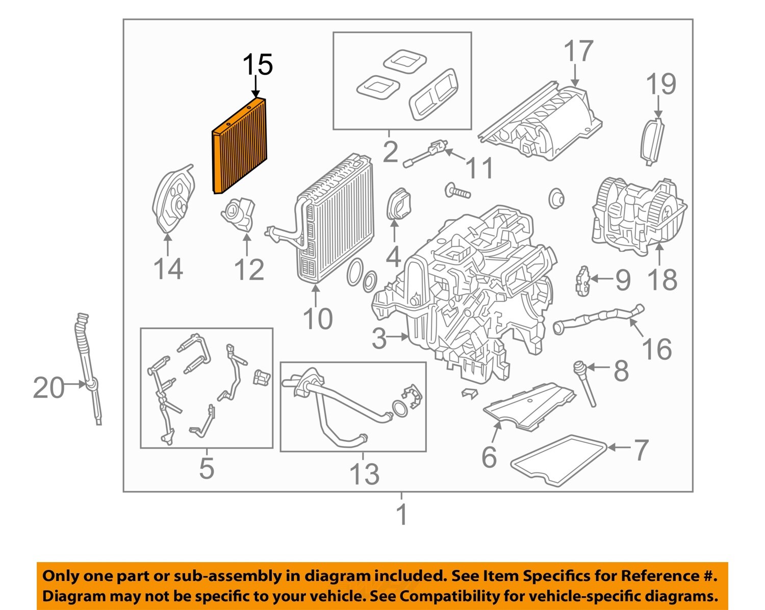 MERCEDES OEM 14-19 Maybach S550 Air Conditioner Heater-Filter Element ...
