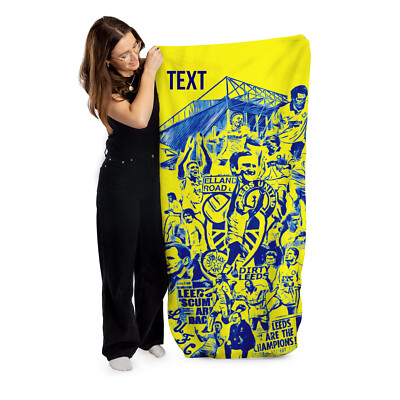 Leeds Football - Montage - Personalised Retro Beach Towel | eBay