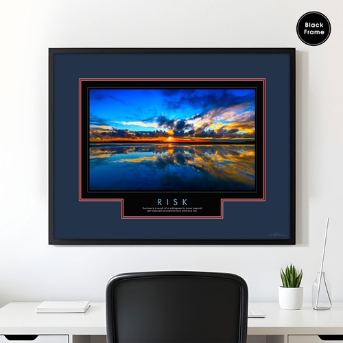 Motivational Poster, Risk, Motivational Wall Art, Motivational Quotes ...