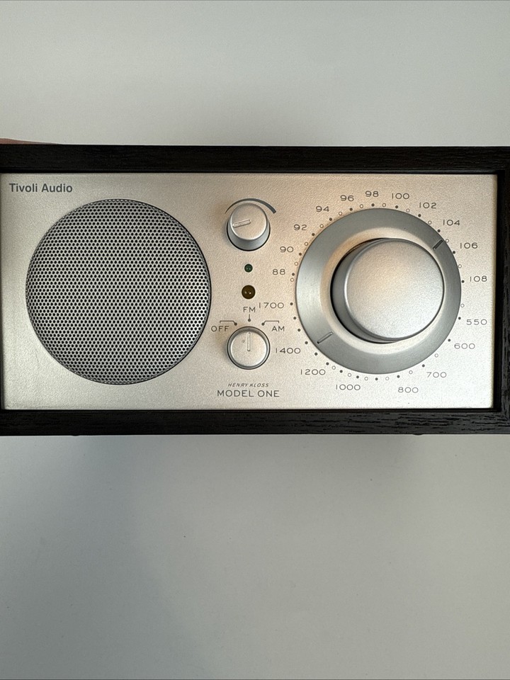 Tivoli Audio Henry Kloss Model One AM/FM Aux Radio Black Silver Tested ...