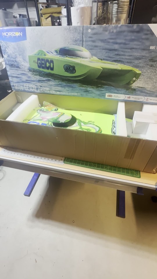 Miss GEICO Pro Boat Zelos 36 Twin Brushless Catamaran RTR RC Boat * NEW ...