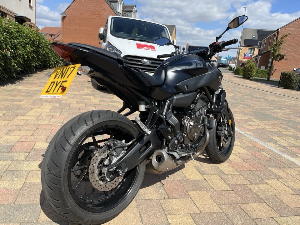 Yamaha MT07 2017 Black, Service History, Full Mot, Cover, Rear Seat ...