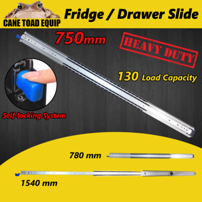 750mm Fridge Slides Drawer Runner 130kg 4WD Heavy Duty Camper Trailer ...