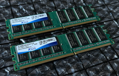 ADATA DDR400 PC3200 2GB (2x1GB) CL3 DDR RAM AD1400001GMU | eBay