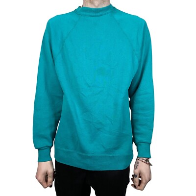 Sweats Appeal Tultex 80's Vintage Teal Size Large Crewneck Sweatshirt ...