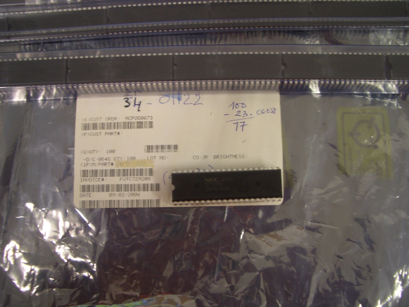 (2 PIECE LOT) UPD71055C, D71055C NEC CMOS Peripherals Interface 40-Pin ...