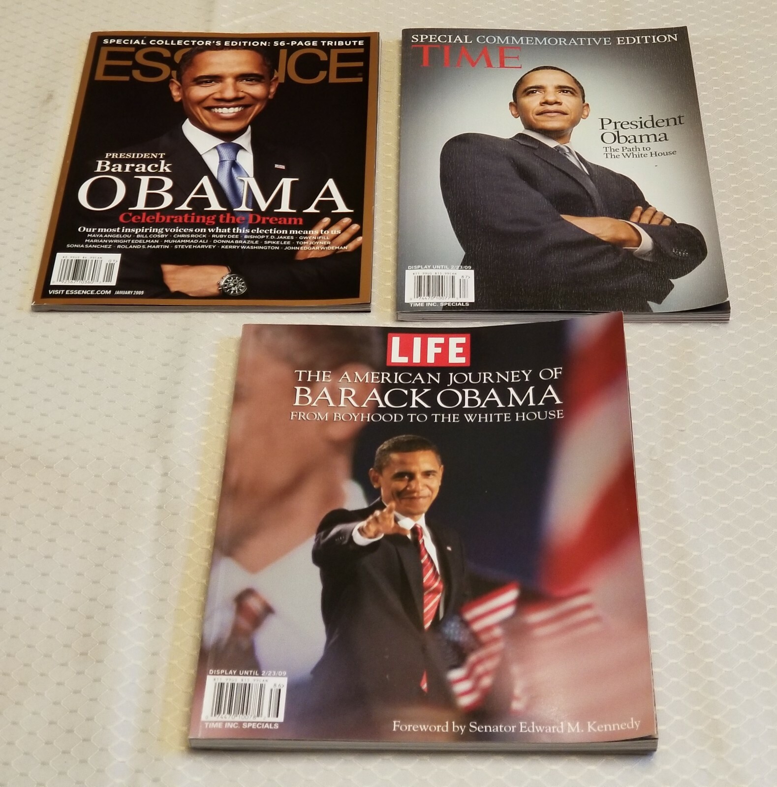 President Barack Obama Commemorative Magazines Essence Life Time 2009 ...