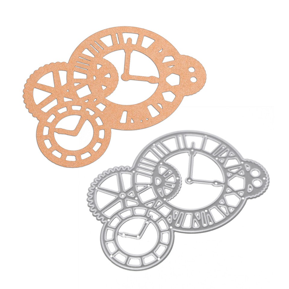 Metal Clock Cutting Dies Stencils DIY Scrapbooking Paper Card Hand ...