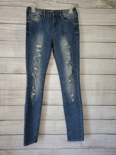 Bullhead Denim Co Jeans High Rise Skinniest Size 3 Stretch Distressed ...