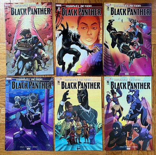IDW / MARVEL ACTION: BLACK PANTHER Complete Comic Book Set, Issues #1-6 ...