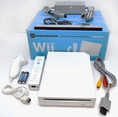 Nintendo Wii System Bundle Family Console Plays Super Mario Kids ...
