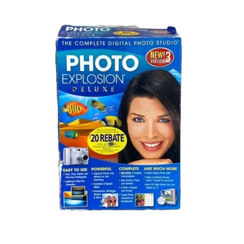 Photo Explosion Deluxe Version 3 Digital Photo Studio 4 CDs + Booklets ...