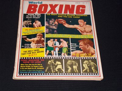 1969 APRIL WORLD BOXING MAGAZINE - CARMEN BASILIO COVER - H 1872 | eBay