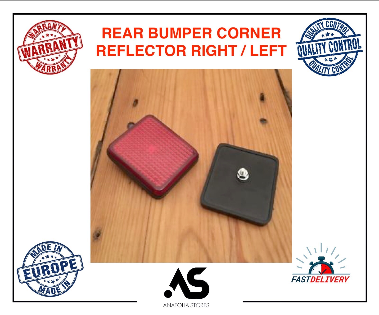 2X Corner Reflector Rear Bumper For Ducato Peugeot Boxer Citroen Relay 6340.E5 | eBay