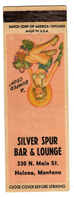 SILVER SPUR BAR & LOUNGE matchbook matchcover - HELENA, MONTANA ...