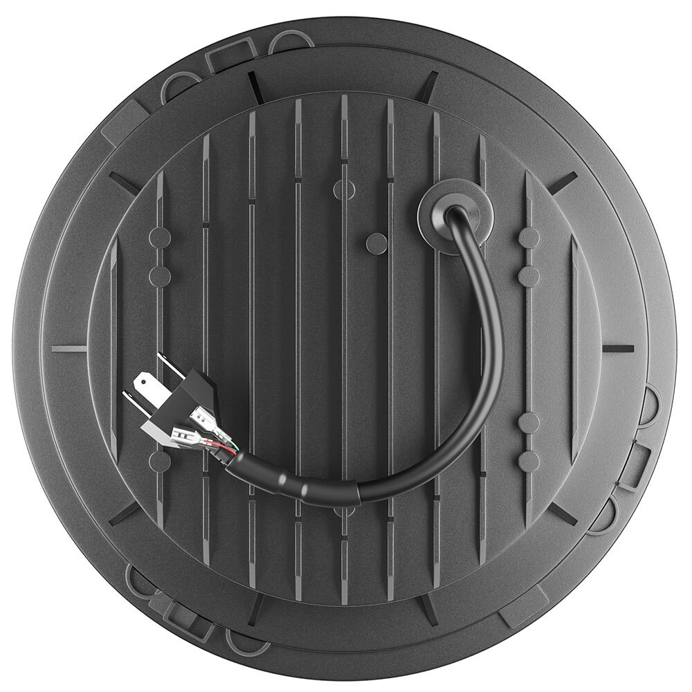 7" LED Headlight Amber White Halo Angle Eyes For Yamaha V Star Raider ...