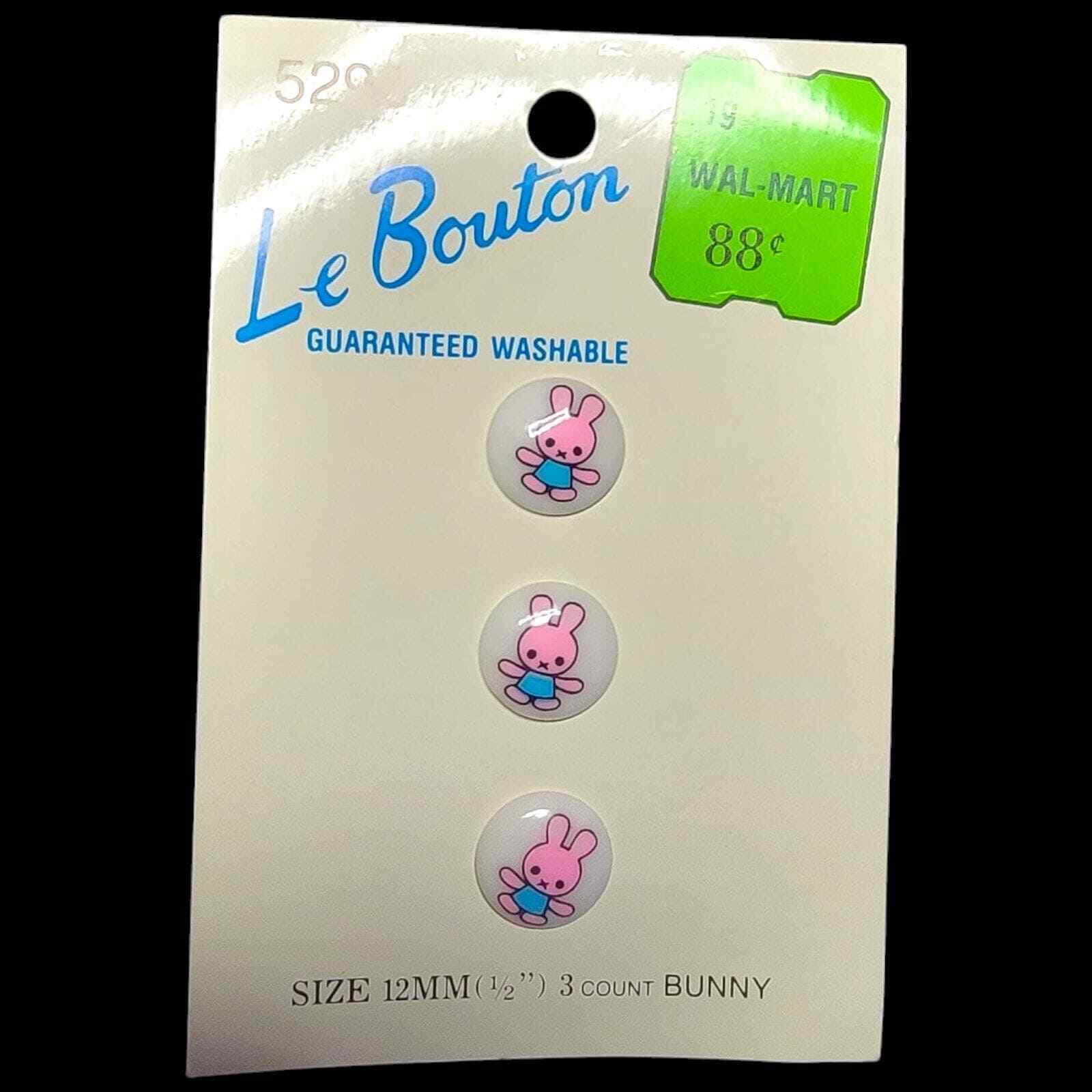 Vintage Bunny Rabbit Buttons Set of 3 Small 1980s 12mm Easter Crafts | eBay