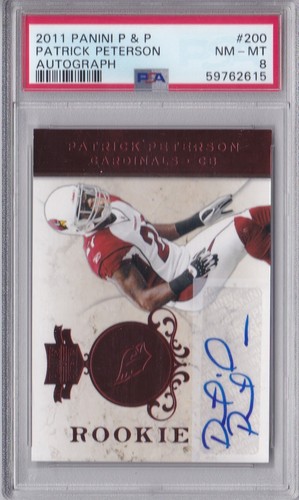 2011 Panini Plates & Patches - Patrick Peterson Rookie Card - Auto RC ...