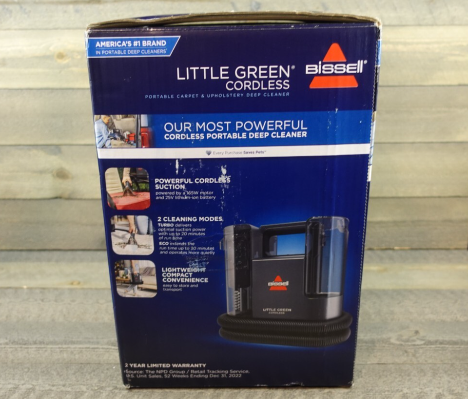 BISSELL - Little Green Portable Deep Cleaner 25V lithium-ion battery ...