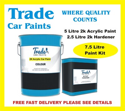 DAF 2k Acrylic Car Paint 7.5 Litre Kit Gloss WHITE N3NC | eBay UK