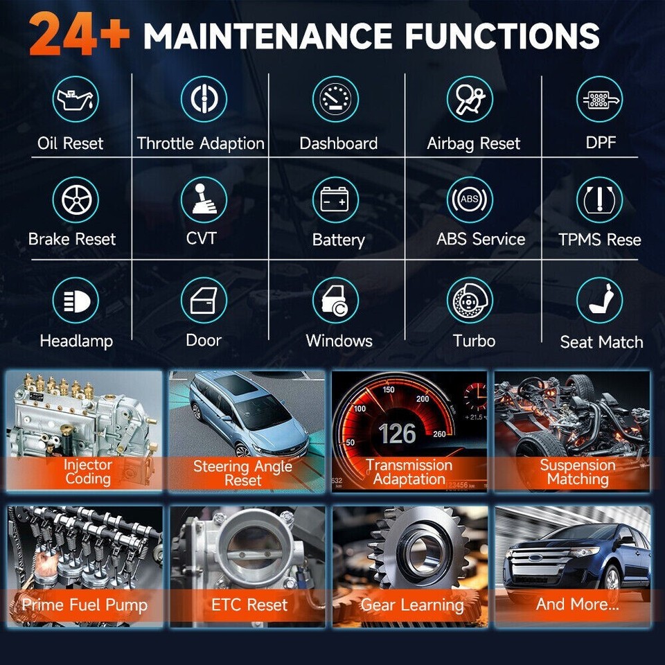 TOYOTA Full-Service Car Diagnostic Scanner WIFI Tablet Tool OBD2 GT60 ...