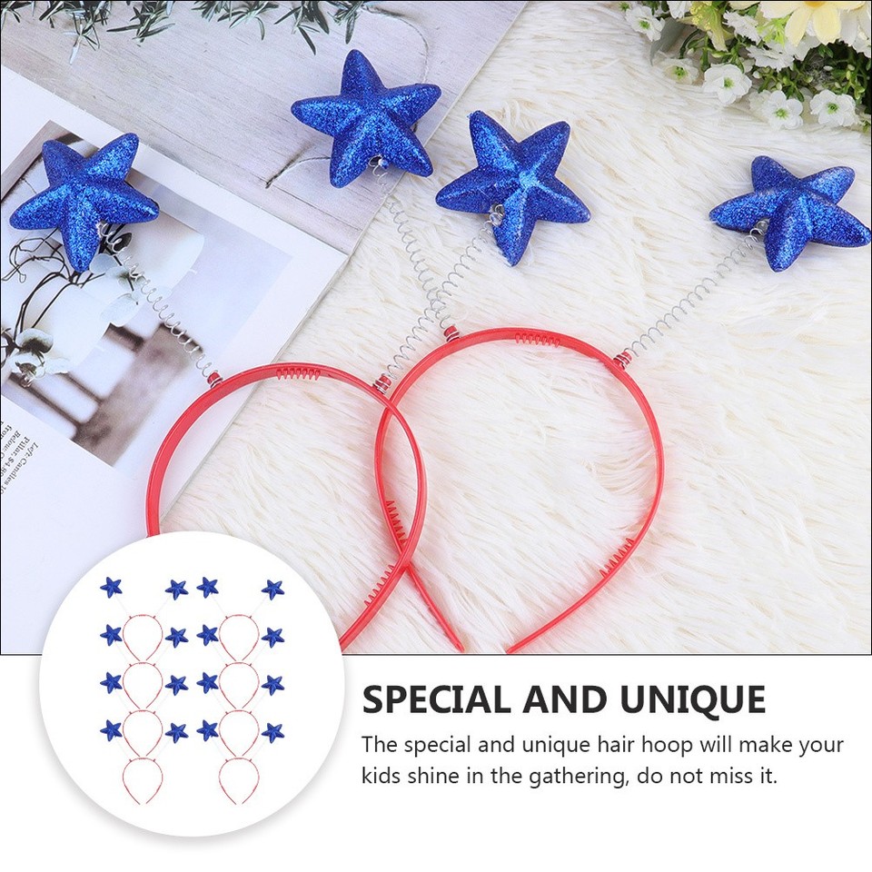 8 Pcs Crazy Headbands Star for Party Girl Hair Accessories Aline | eBay ...
