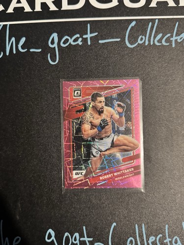 2022 Panini Donruss Optic UFC Pink Velocity Prizm /79 Robert Whittaker ...