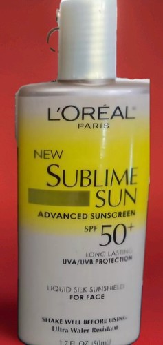 L'Oreal New Sublime Sun Advanced Sunscreen SPF 50+ For Face (1.7oz ...