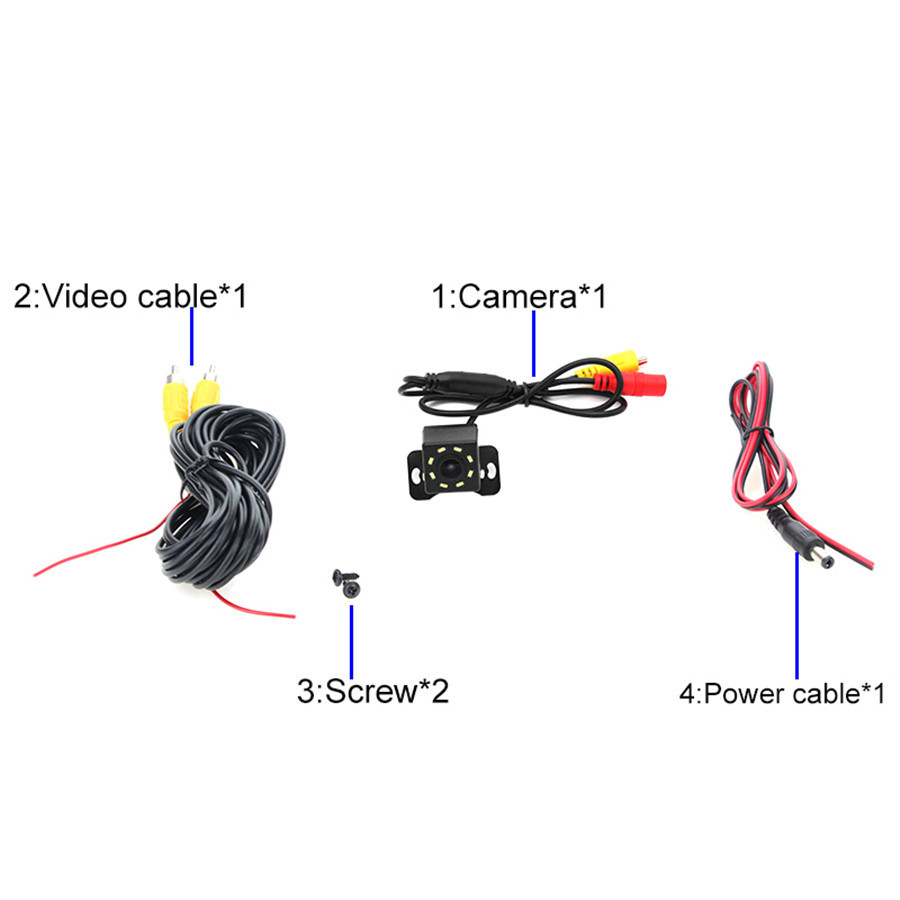 Waterproof 170° Intelligent Dynamic Trajectory Car Reverse Backup ...