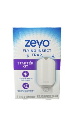 Zevo Flying Insect Trap Starter Kit 1 Device & 1 Cartridge 818135014980 ...