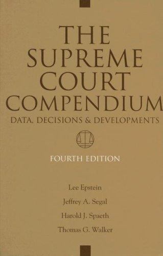 Supreme Court Compendium by Thomas G. Walker, Jeffrey A. Segal, Harold ...