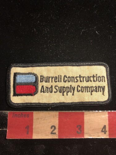 Vintage BURRELL CONSTRUCTION & SUPPLY COMPANY Advertising Patch 99Y7 | eBay
