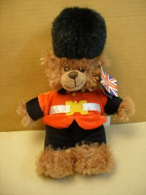WH SMITH Guardsman Royal Palace Guard Soft Plush Stuffed Bear 10'' Tags ...