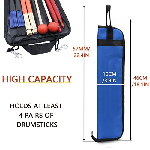 Cheerock Portable Drum Stick Bag Small Drumstick Storage Case Bag ...