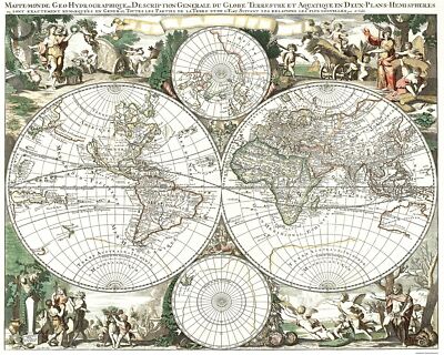Reproductions - World Map Old Early Globes History