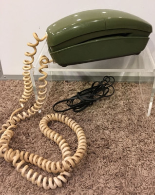 Trimline Avocado Green Bell System Phone Rotary Dial Retro Princess ...