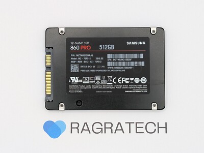 Samsung 860 PRO SATA SSD Festplatte - 512GB - V-NAND SATA III 2.5 MZ ...