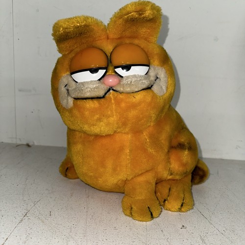Vintage Dakin Garfield Plush 1981 Sitting Fat Cat Stuffed Animal Toy 10 ...