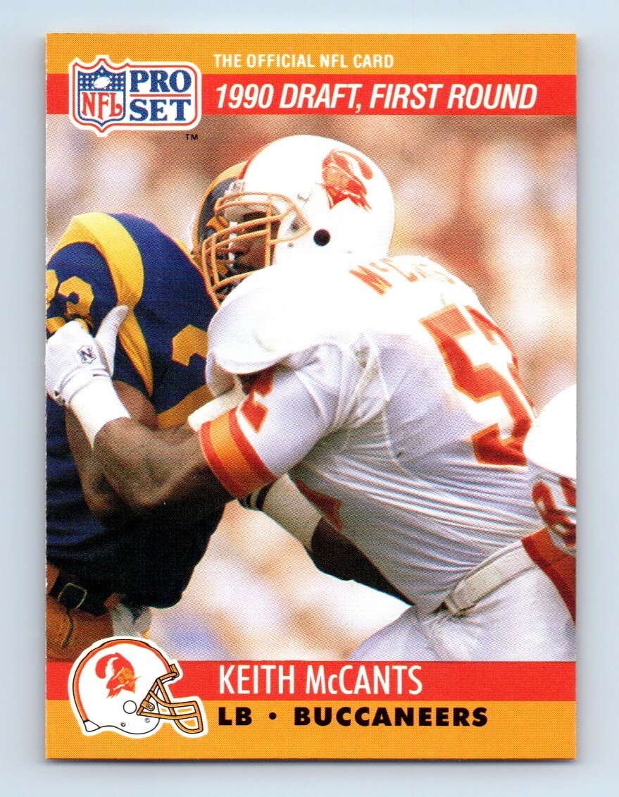 1990 Pro Set Keith McCants Rookie Tampa Bay Buccaneers #672 | eBay