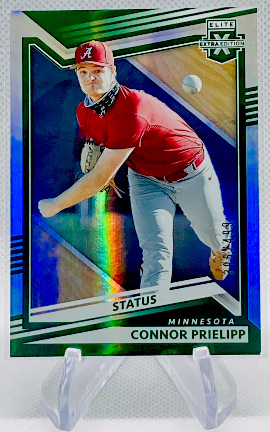 2022 Panini Elite Extra Edition - Status Green #104 Connor Prielipp ...