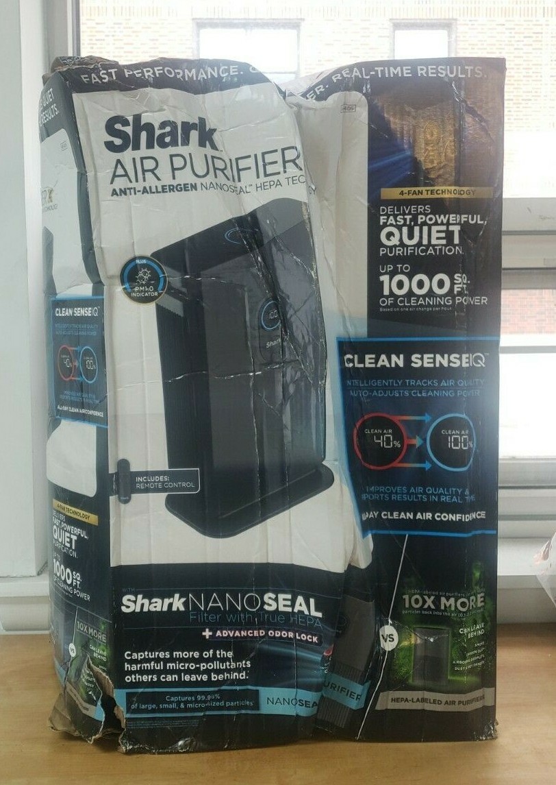 SHARK AIR PURIFIER 4 TRUE HEPA W/ ADVANCED ODOR LOCK HE405 *DISTRESSED ...